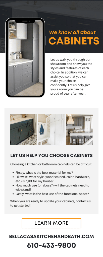We Know All About Cabinets - Bella Casa Kitchen & Bath